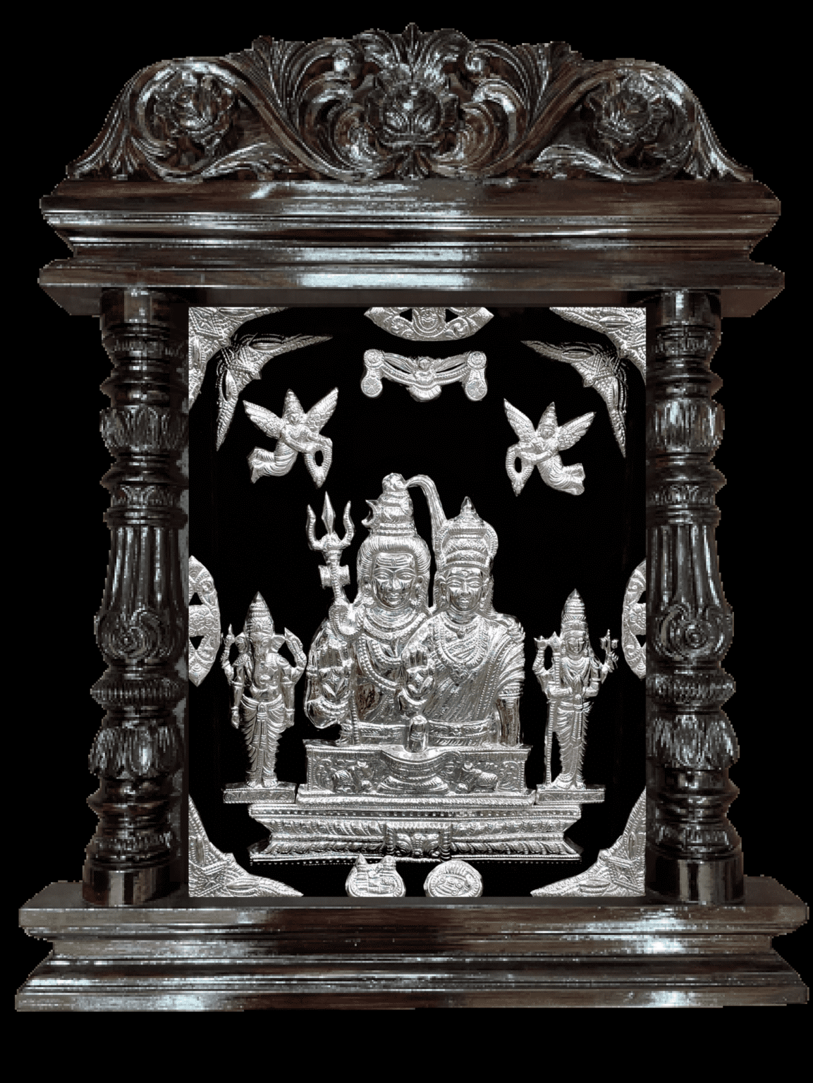 Customised - Handcrafted Pure Silver photo frames for Pooja room