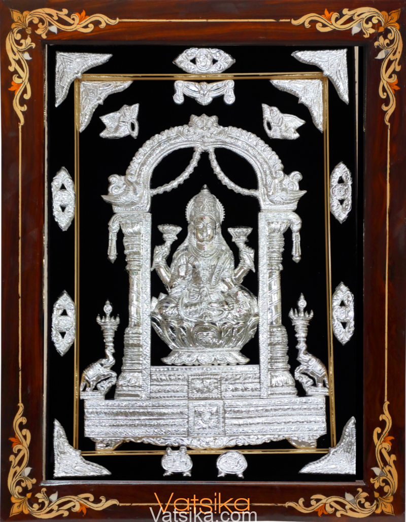 Customised - Handcrafted Pure Silver photo frames for Pooja room