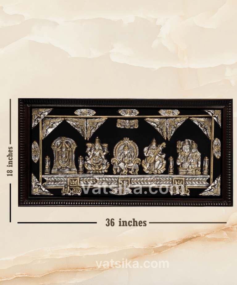 Customised - Handcrafted Pure Silver photo frames for Pooja room